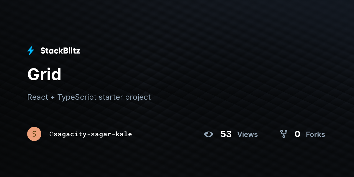 Grid - StackBlitz