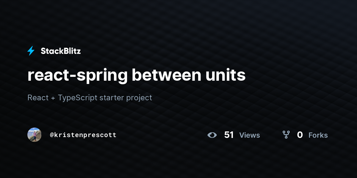 React Spring Between Units Stackblitz