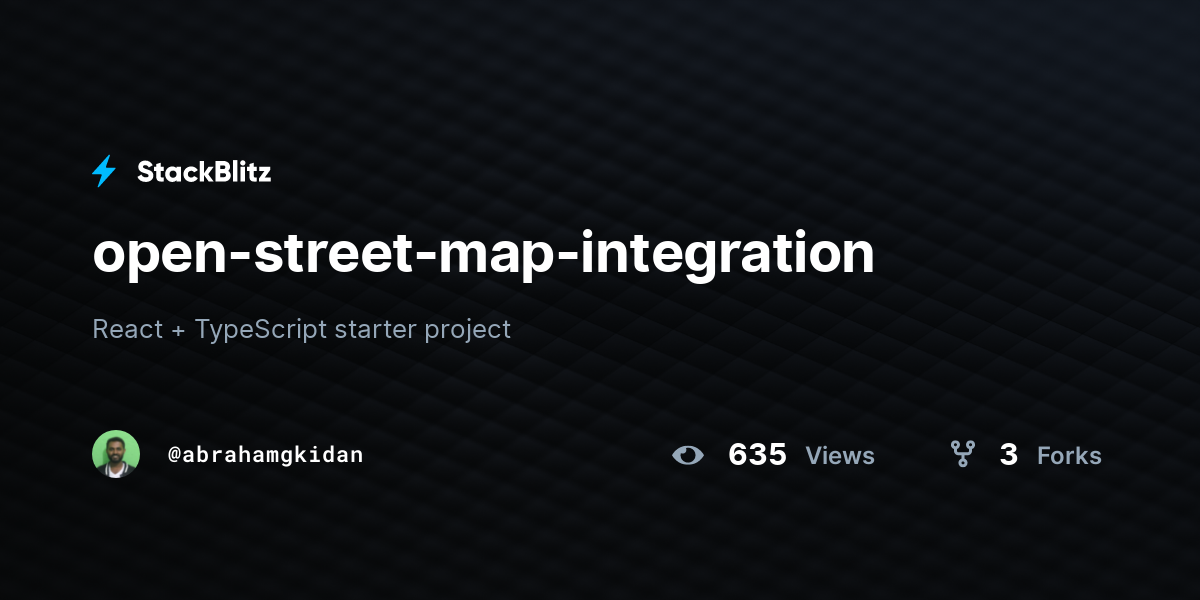 open-street-map-integration - StackBlitz