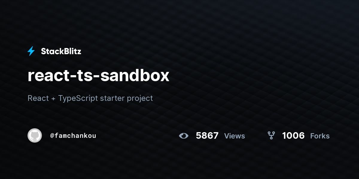 react-ts-sandbox - StackBlitz