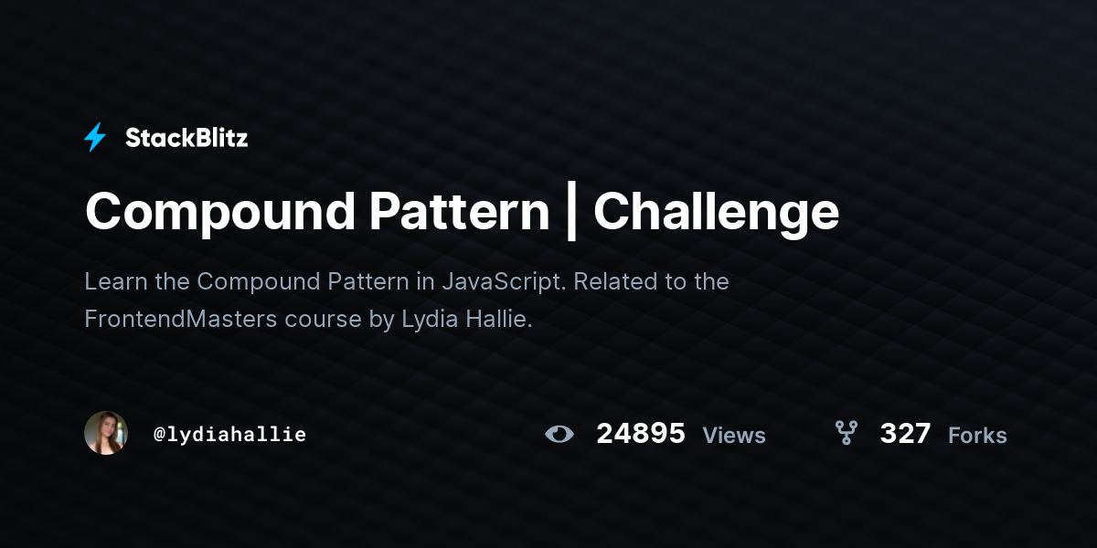 Compound Pattern | Challenge - StackBlitz