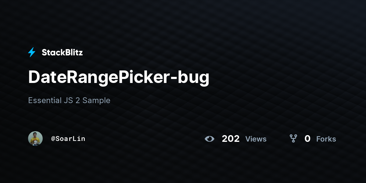 DateRangePicker-bug - StackBlitz
