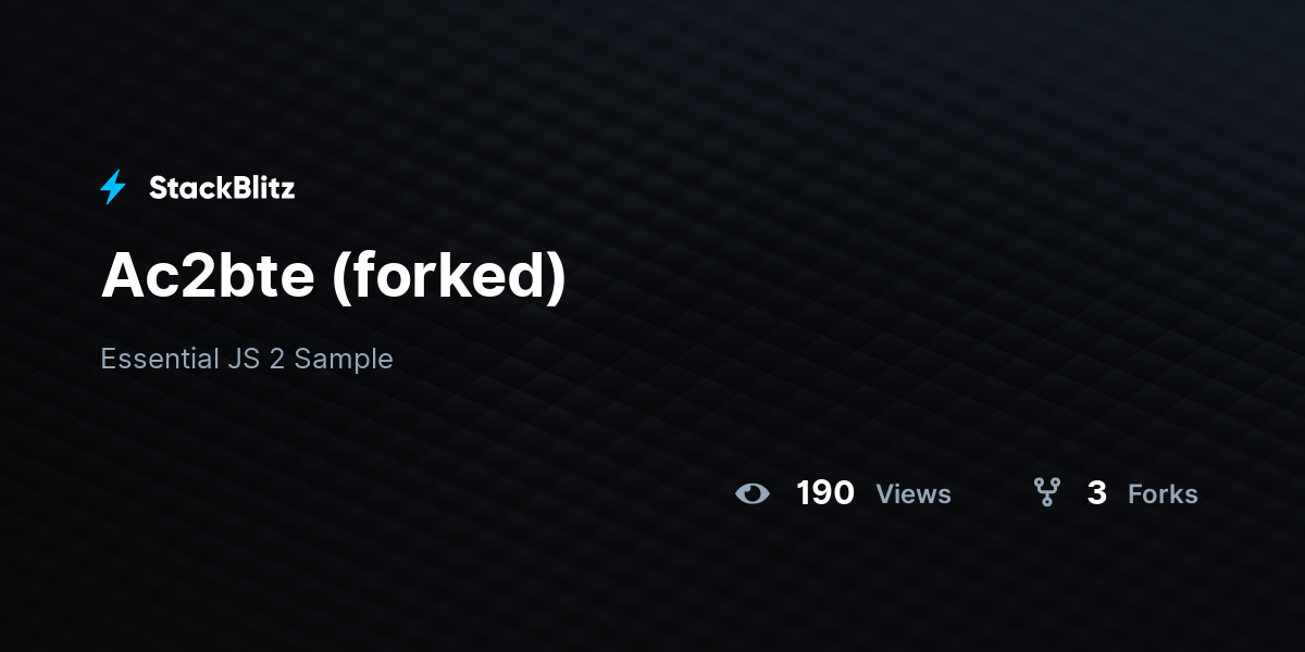 Ac2bte (forked) - StackBlitz