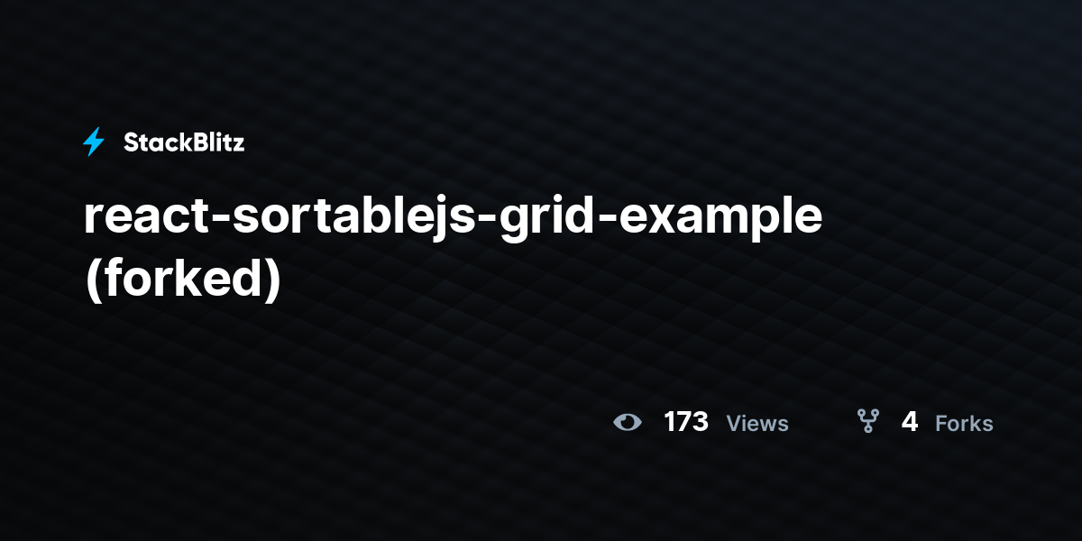 react-sortablejs-grid-example (forked) - StackBlitz