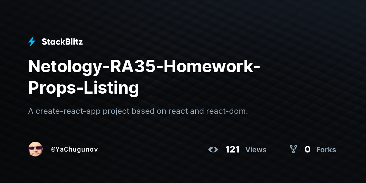 Netology-RA35-Homework-Props-Listing - StackBlitz