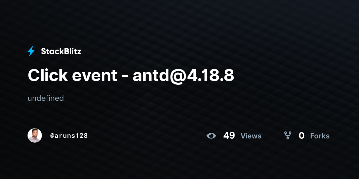 Click event - antd@4.18.8 - StackBlitz