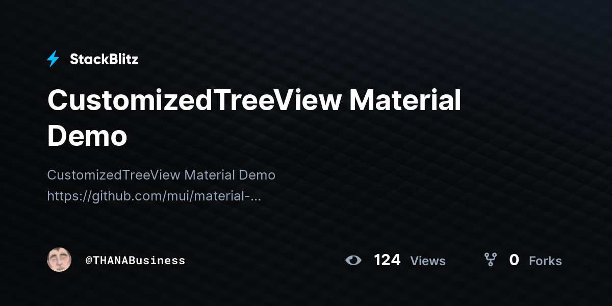 CustomizedTreeView Material Demo - StackBlitz