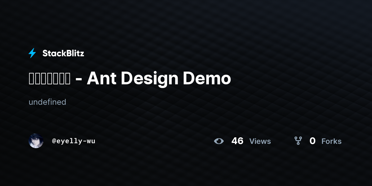定制日期单元格 - Ant Design Demo - StackBlitz