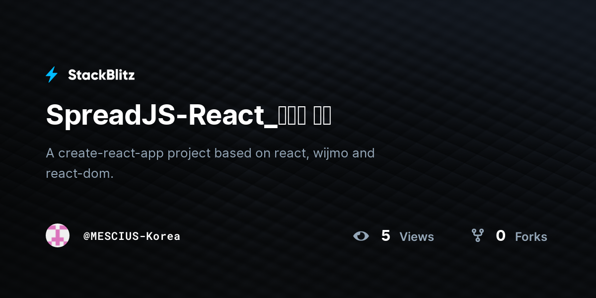 SpreadJS-React_데이터 차트 - StackBlitz