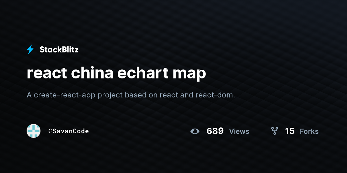 react china echart map - StackBlitz