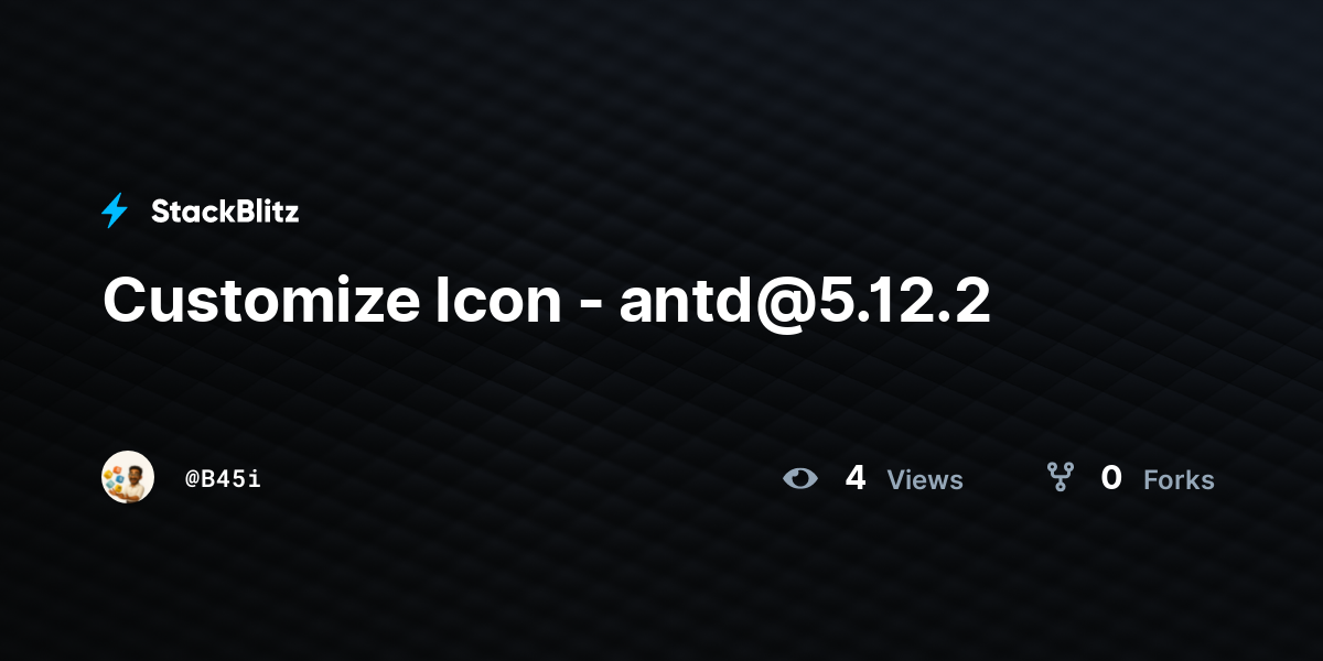 Customize Icon - antd@5.12.2 - StackBlitz