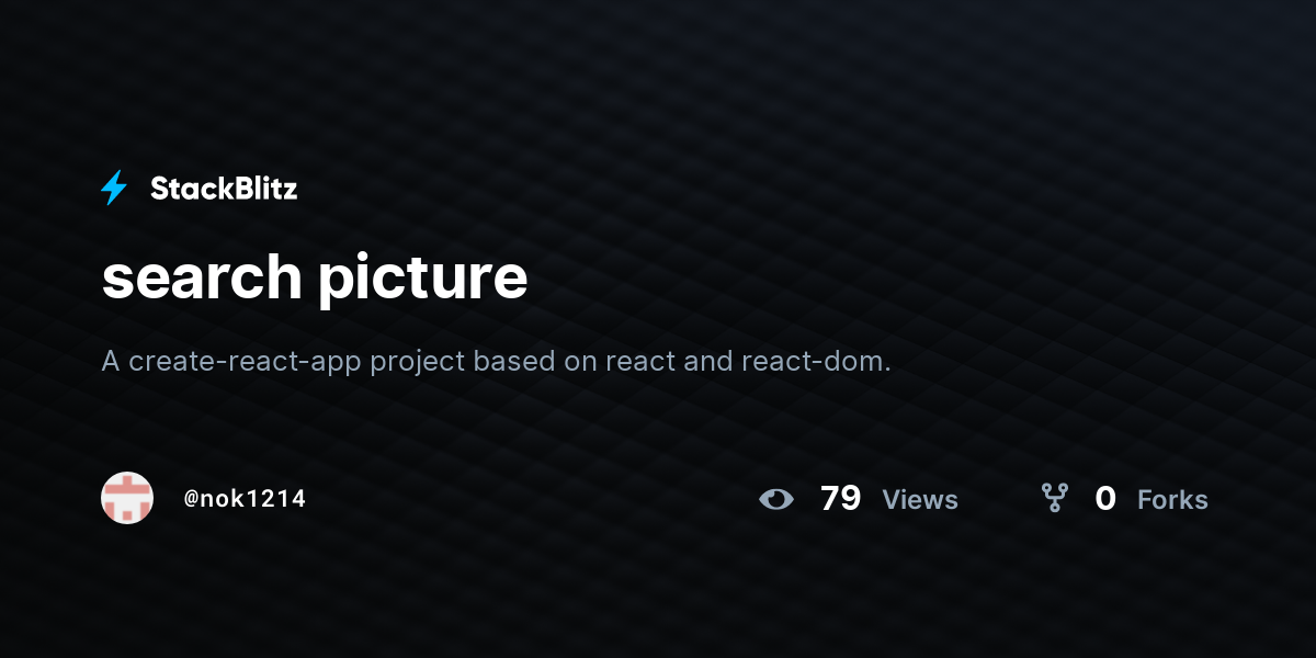 search picture - StackBlitz