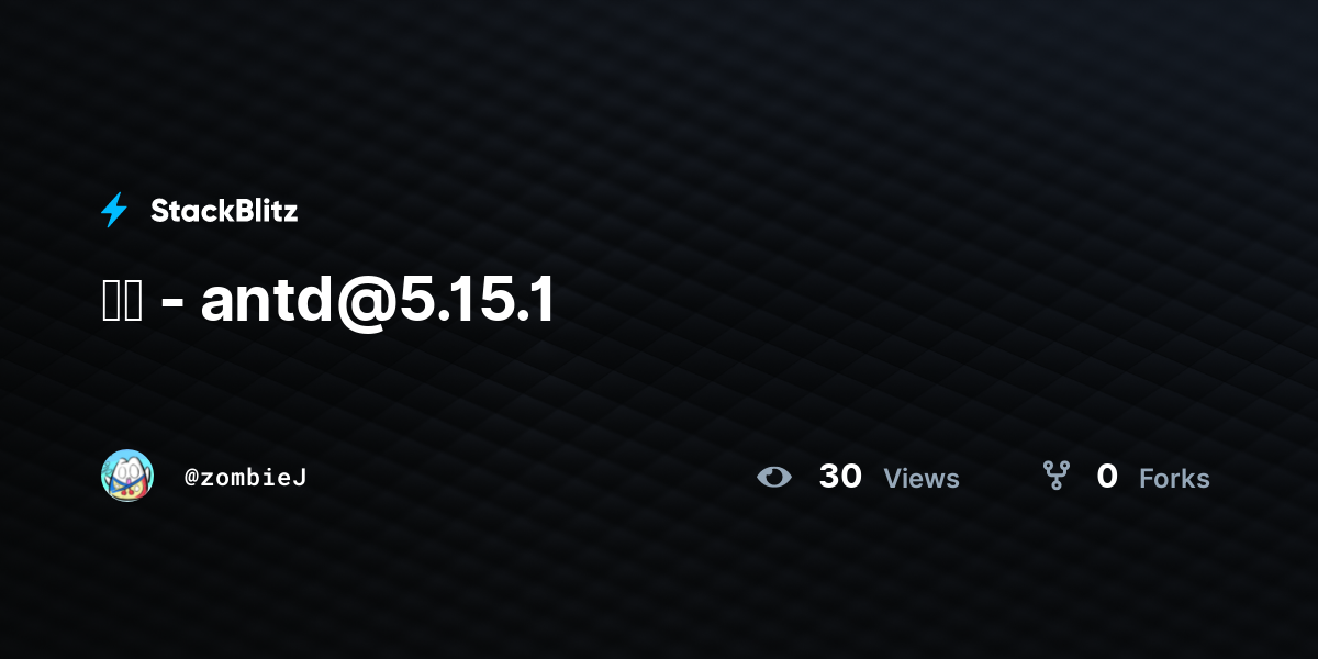 基本 - antd@5.15.1 - StackBlitz