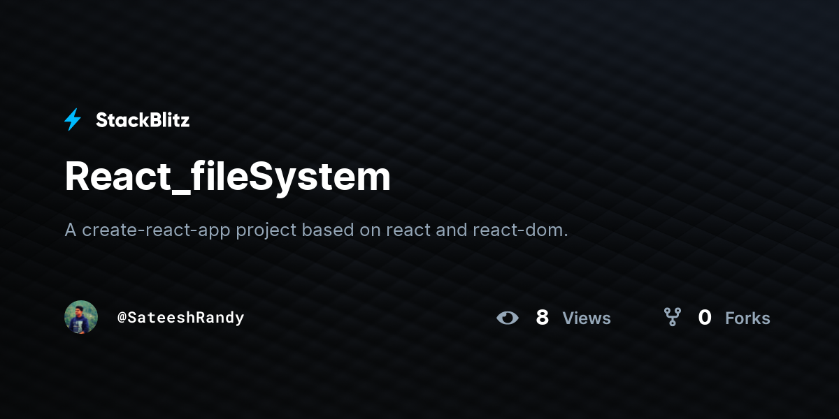 React_fileSystem - StackBlitz