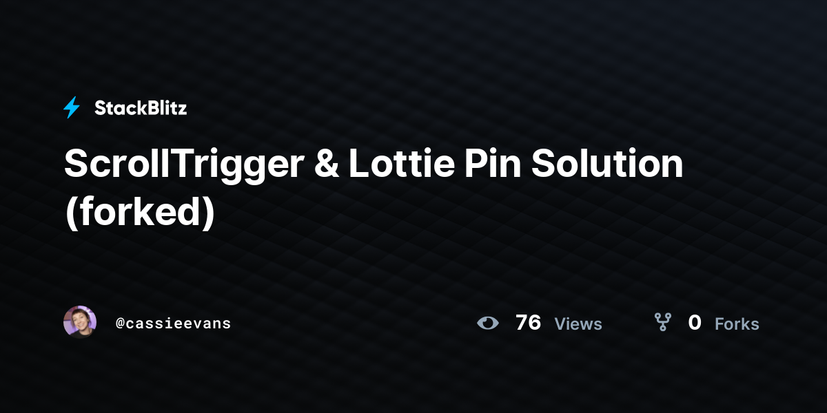ScrollTrigger & Lottie Pin Solution (forked) - StackBlitz ScrollTrigger & Lottie Pin Solution (forked) - StackBlitz