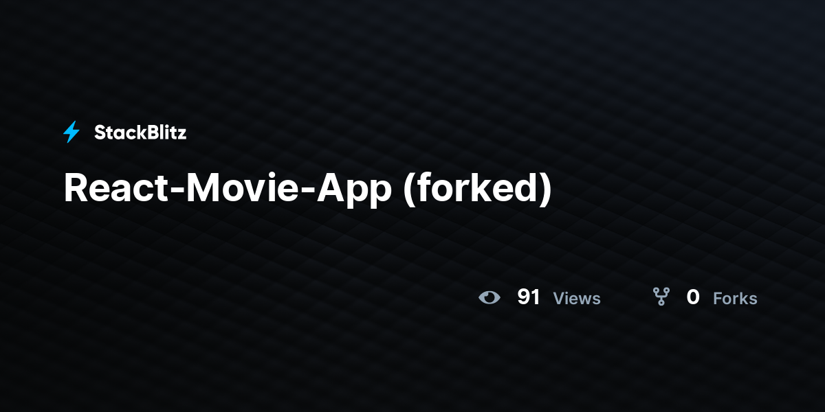 React-Movie-App (forked) - StackBlitz
