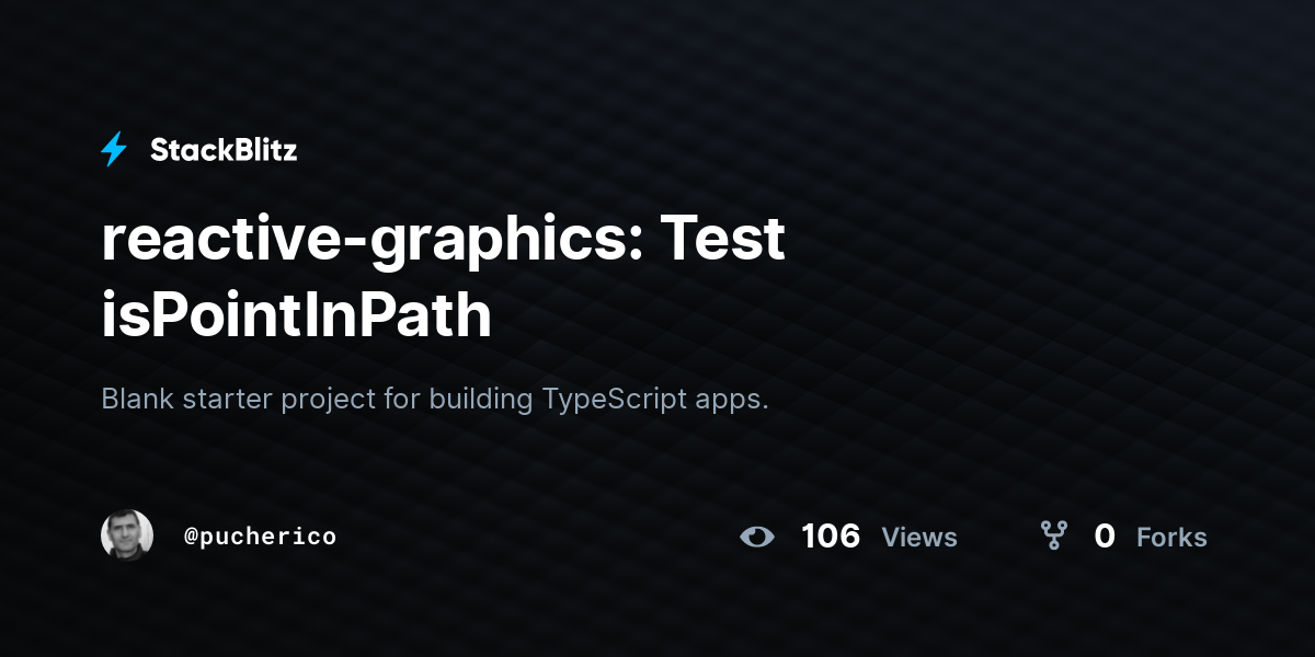 reactive-graphics: Test isPointInPath - StackBlitz