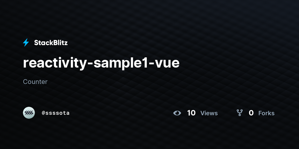 reactivity-sample1-vue - StackBlitz