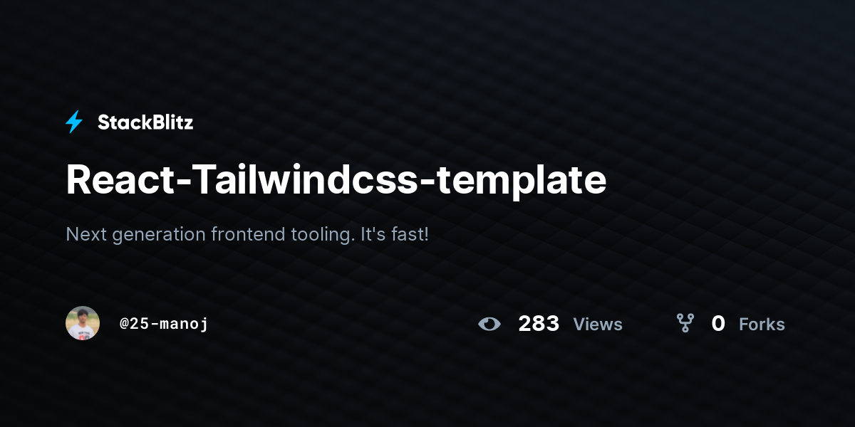 React-Tailwindcss-template - StackBlitz