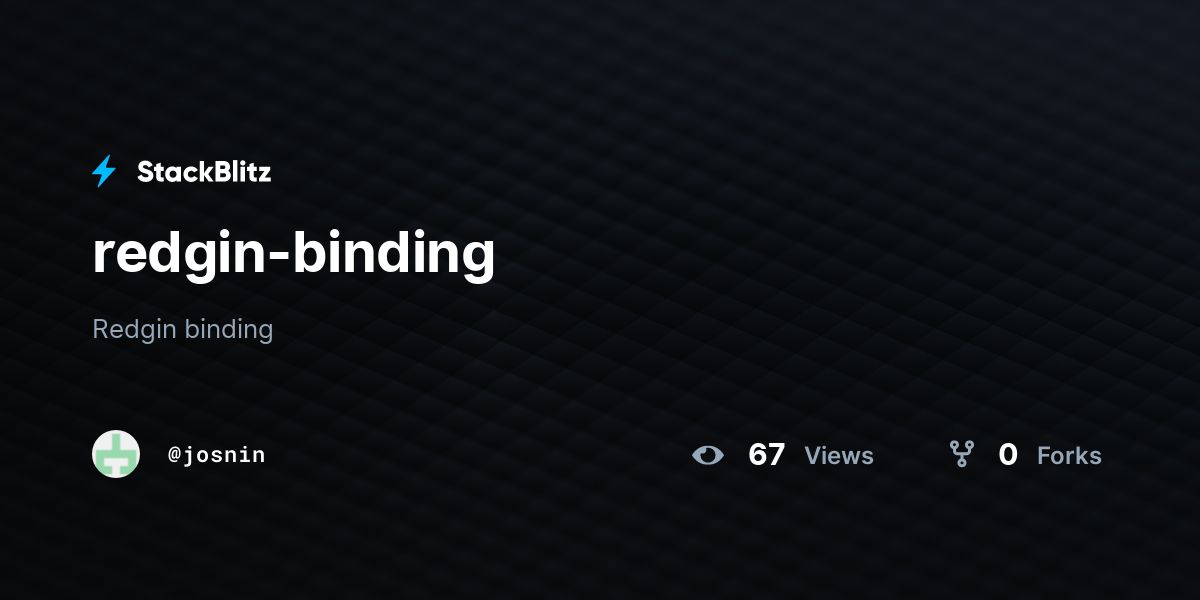 redgin-binding - StackBlitz