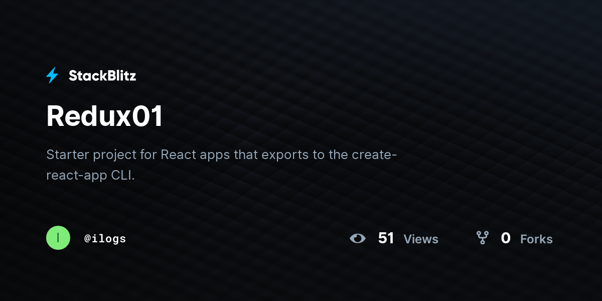 Redux01 - StackBlitz