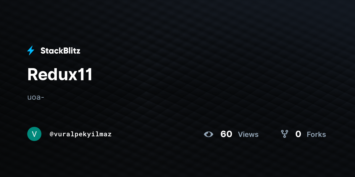 Redux11 - StackBlitz