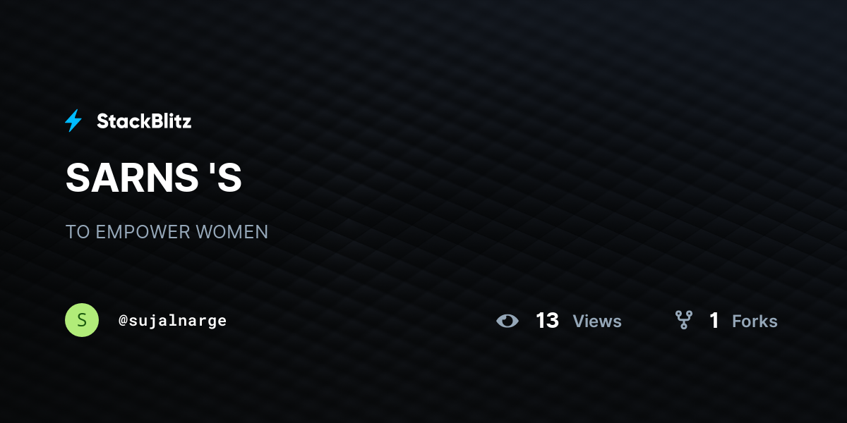 SARNS 'S - StackBlitz