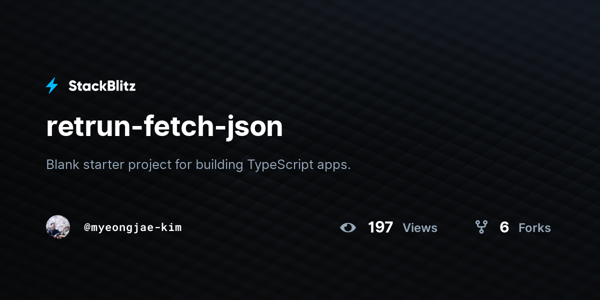 retrun-fetch-json - StackBlitz