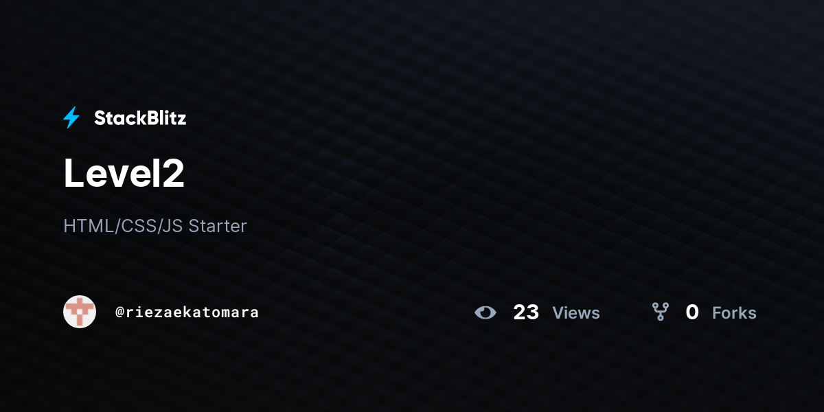 Level2 - StackBlitz