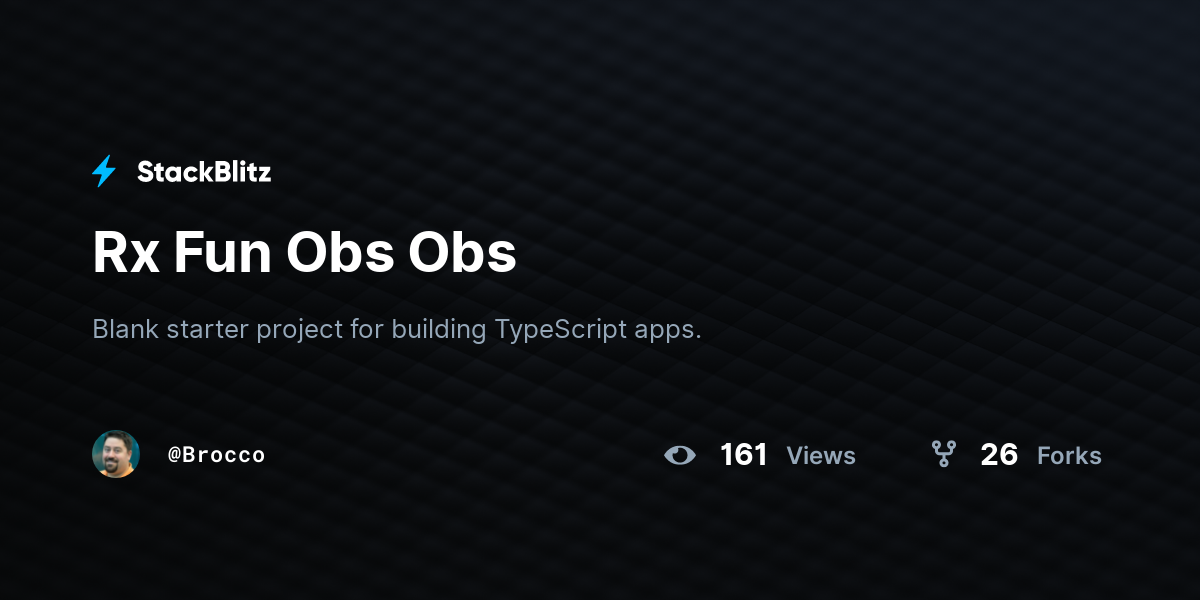 Rx Fun Obs Obs - StackBlitz