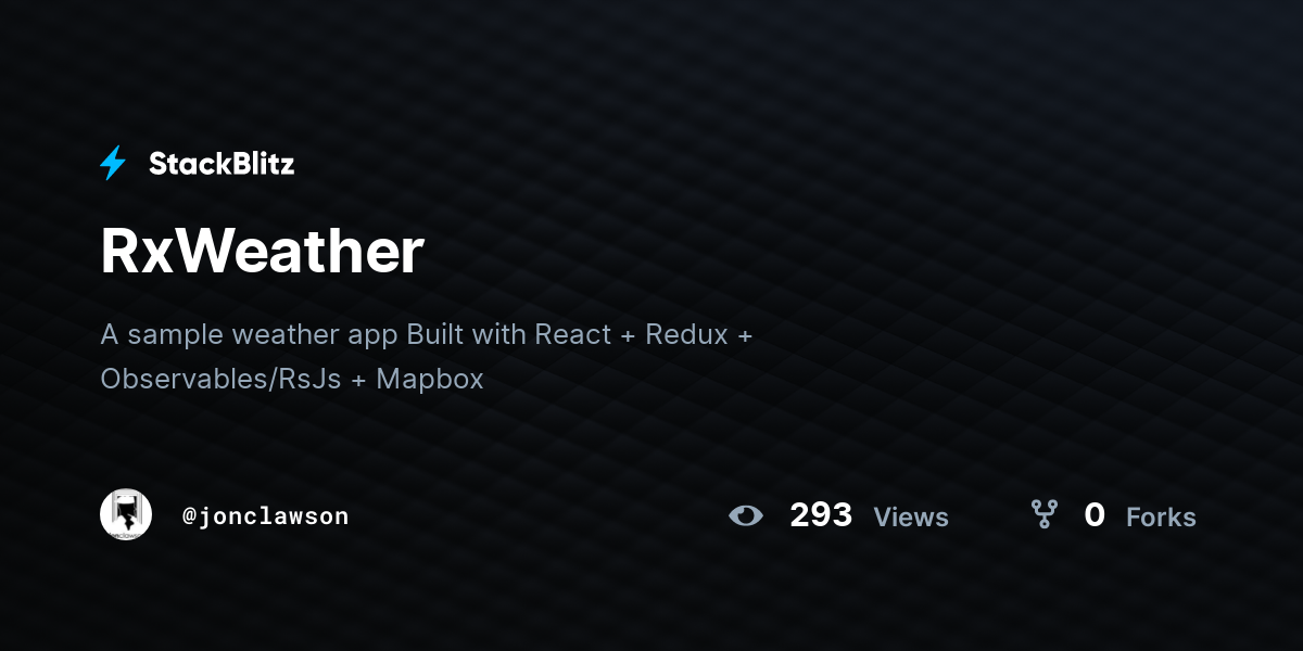 RxWeather - StackBlitz