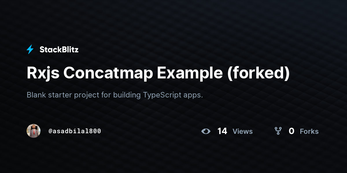 Rxjs Concatmap Example (forked) - StackBlitz Rxjs Concatmap Example (forked) - StackBlitz