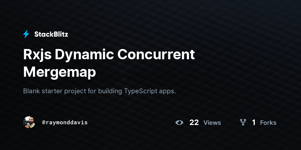 Rxjs Dynamic Concurrent Mergemap - StackBlitz