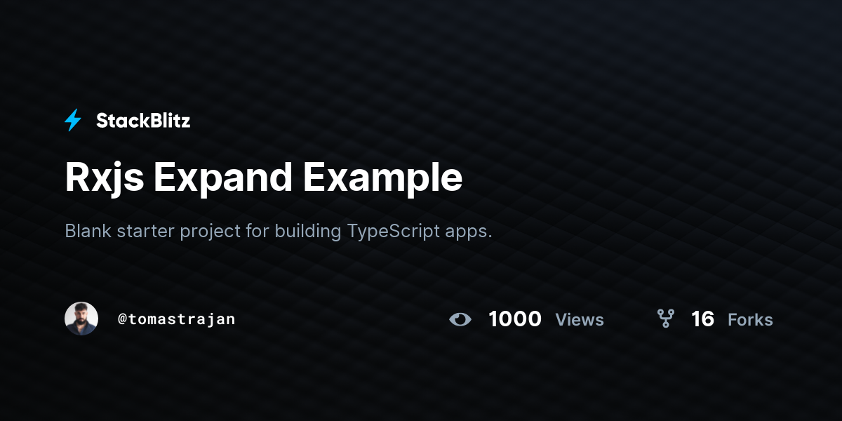 Rxjs Expand Example - StackBlitz