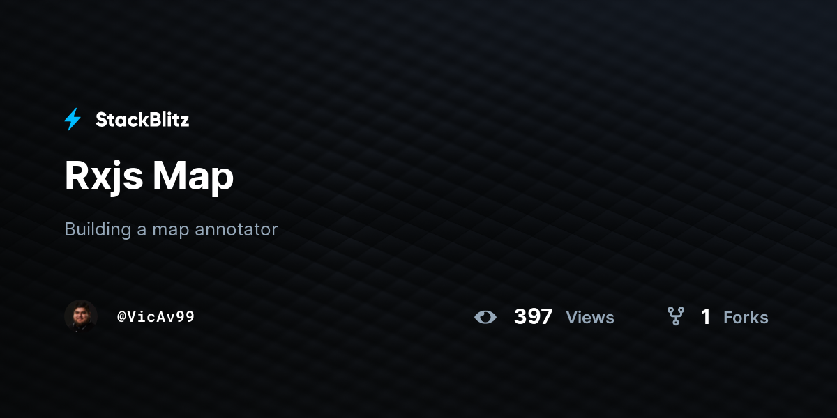 Rxjs Map - StackBlitz