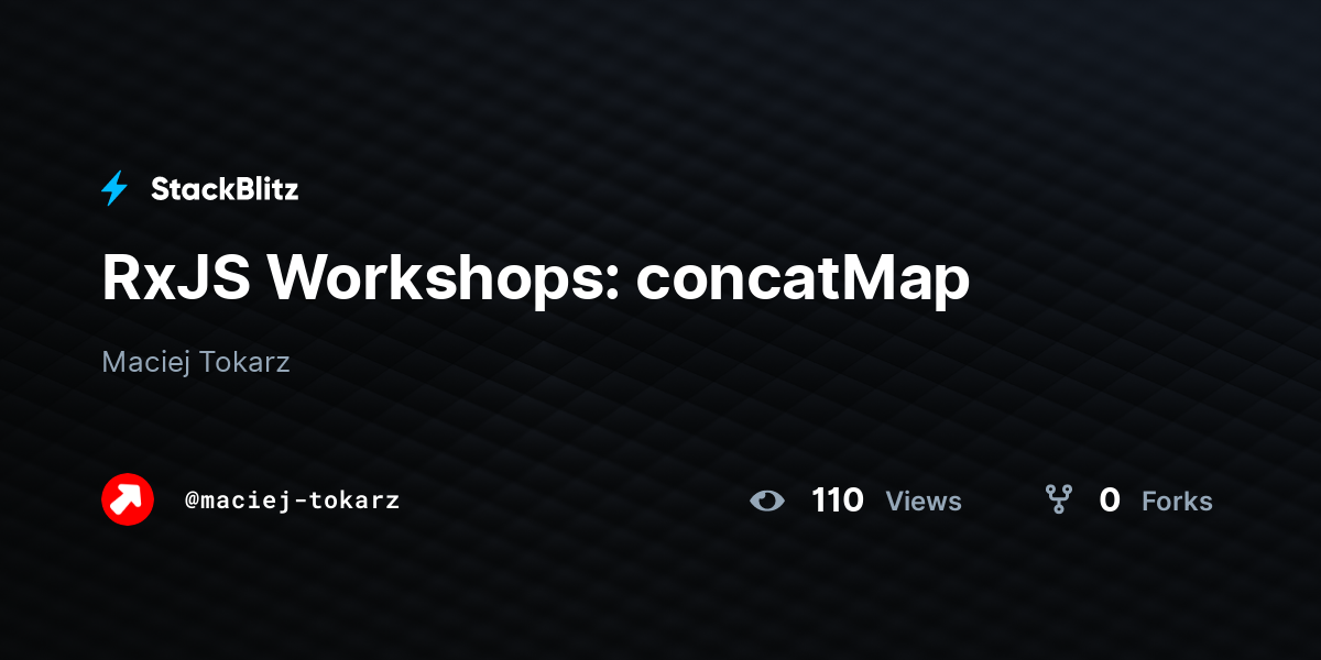RxJS Workshops: concatMap - StackBlitz
