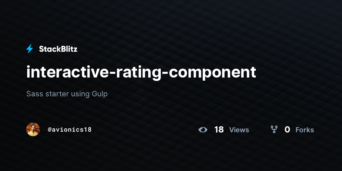 interactive-rating-component - StackBlitz