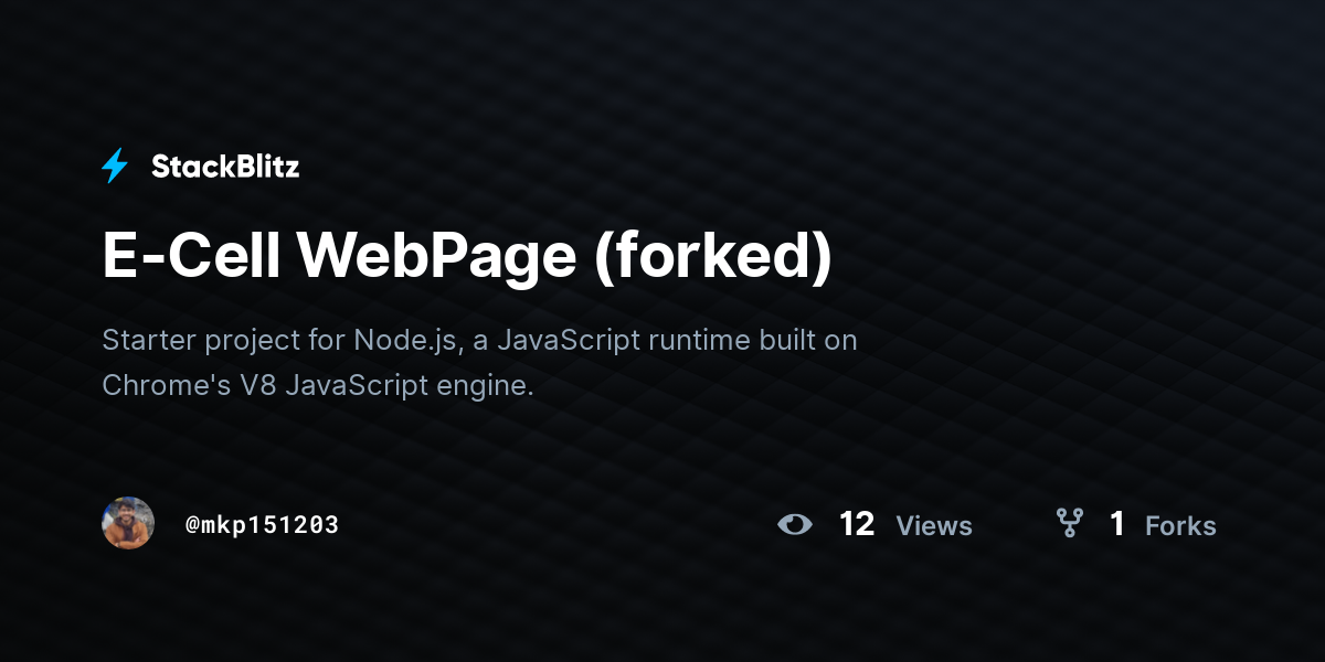 E-Cell WebPage (forked) - StackBlitz