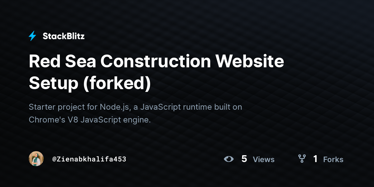 Red Sea Construction Website Setup (forked) - StackBlitz