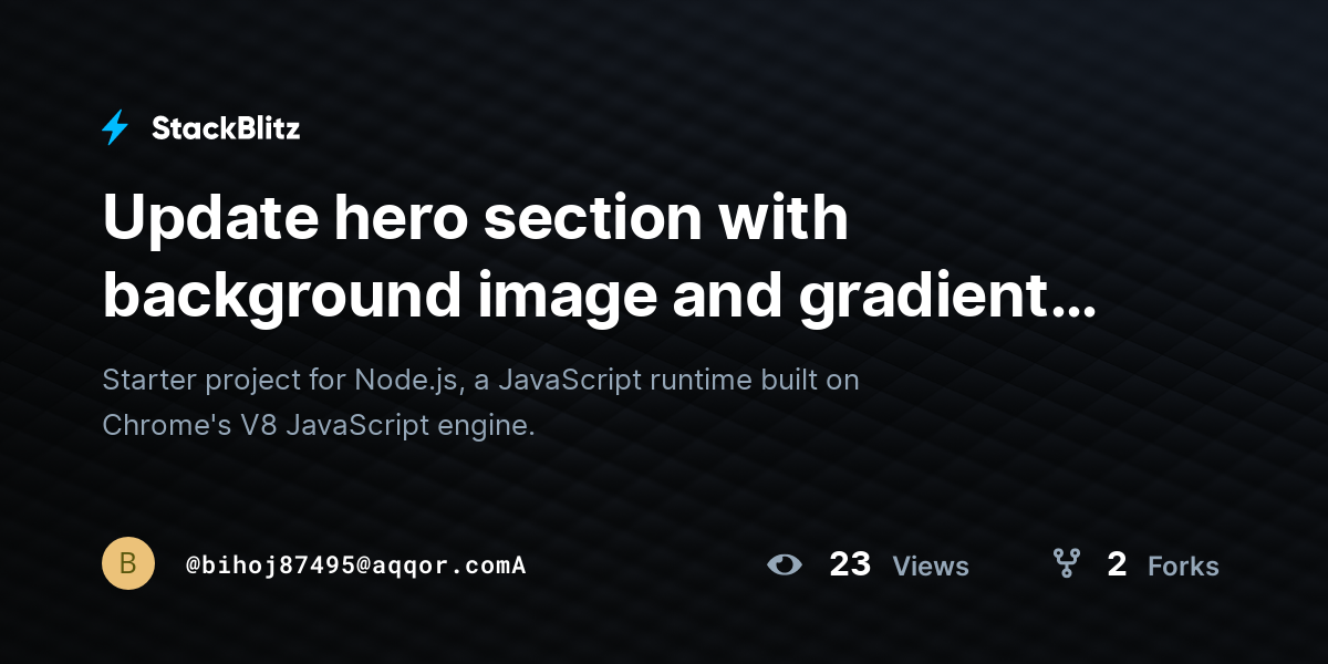 Update hero section with background image and gradient (forked ...