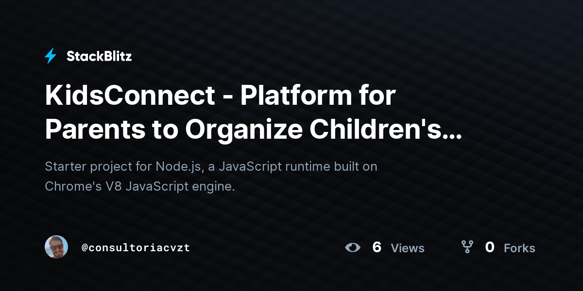 KidsConnect - Platform for Parents to Organize Children's Activities ...