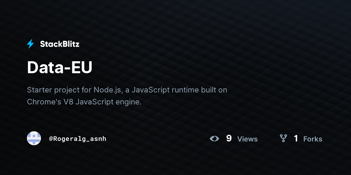 Data-EU - StackBlitz