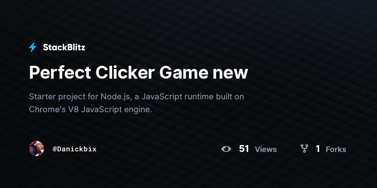 Perfect Clicker Game new - StackBlitz