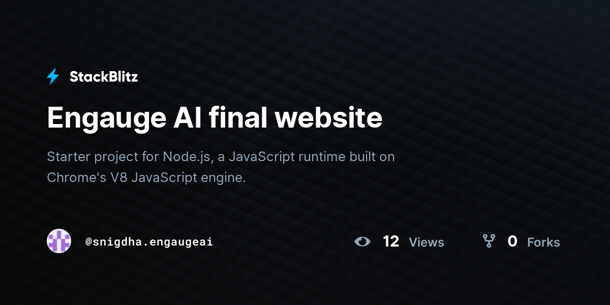 Engauge AI final website - StackBlitz