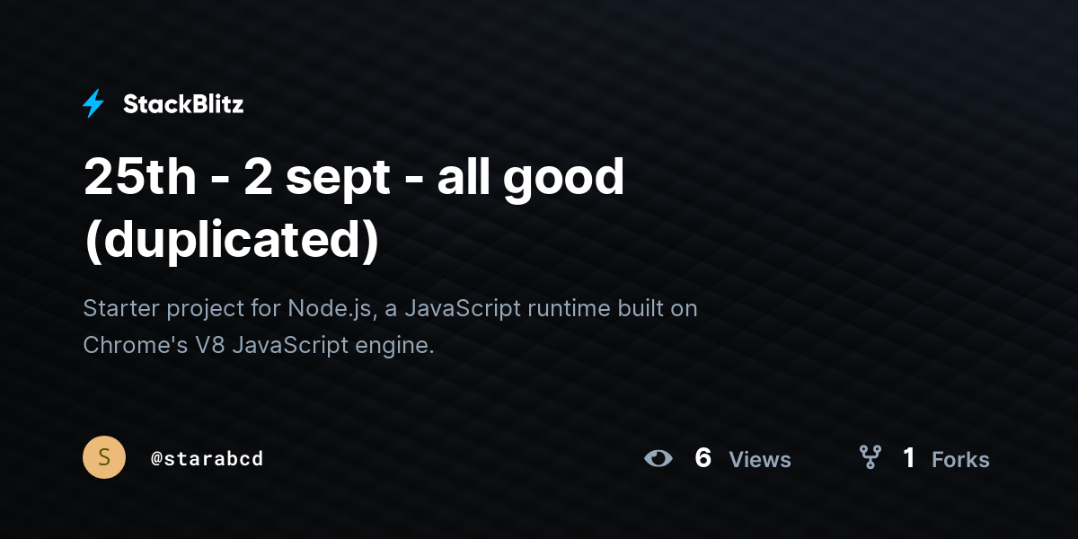 25th - 2 sept - all good (duplicated) - StackBlitz