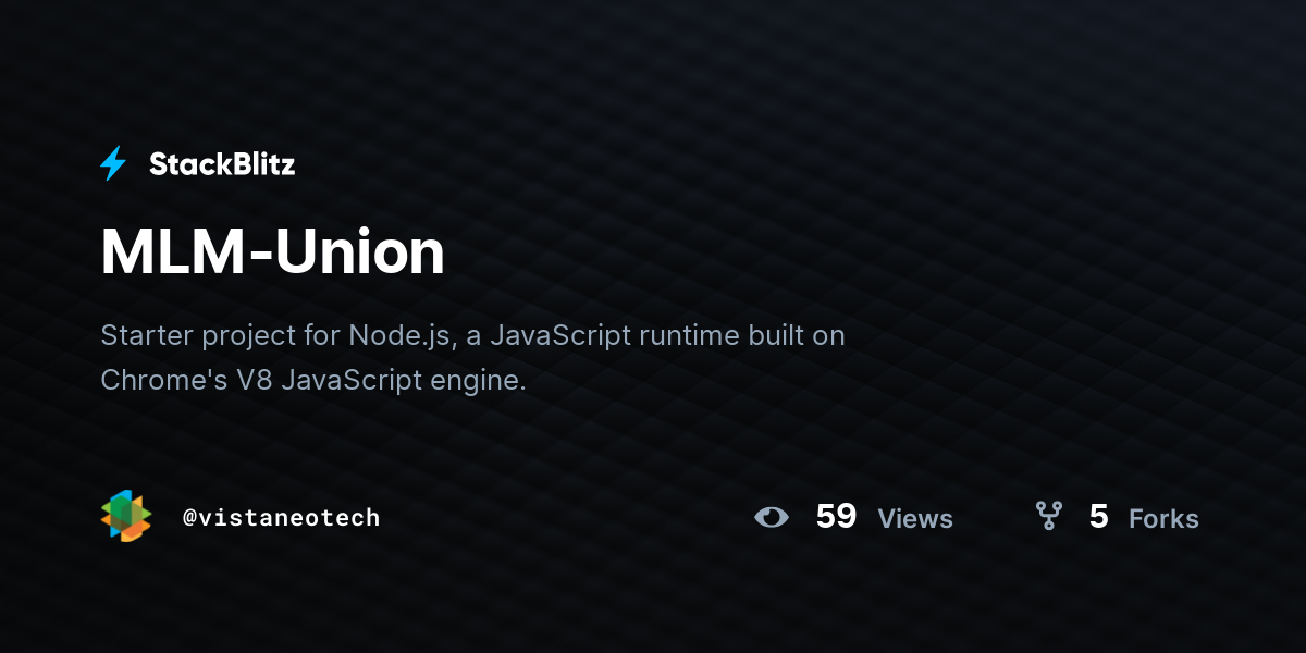 MLM-Union - StackBlitz