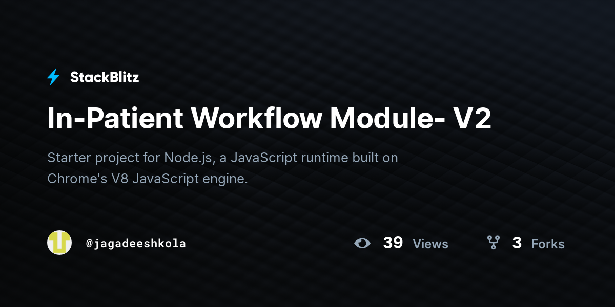 In-Patient Workflow Module- V2 - StackBlitz