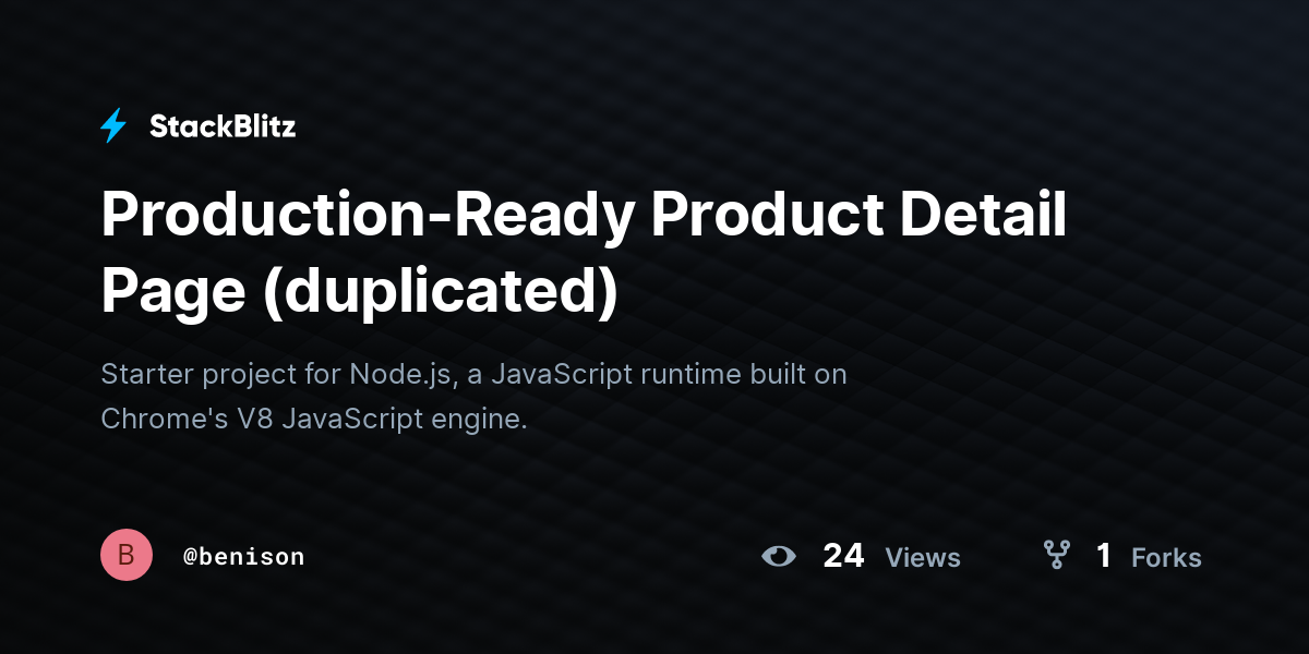Production-Ready Product Detail Page (duplicated) - StackBlitz