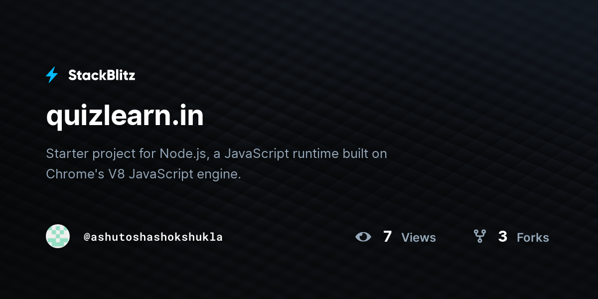 quizlearn.in - StackBlitz
