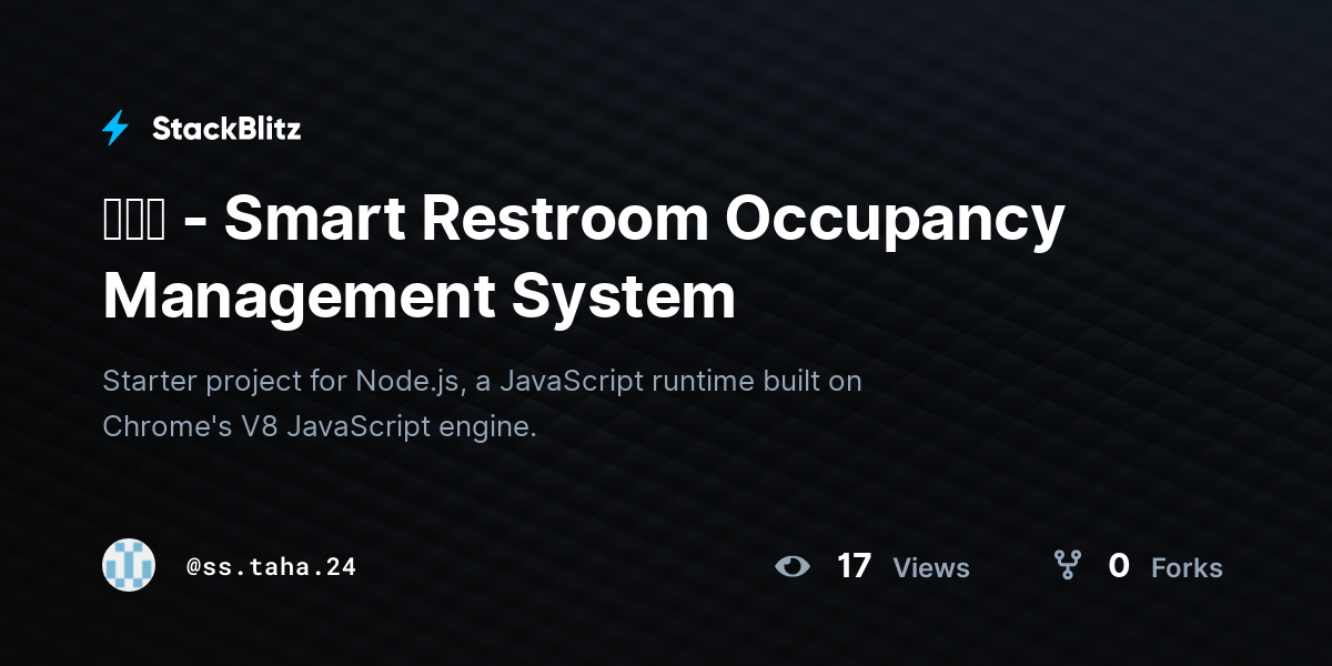 سعة - Smart Restroom Occupancy Management System - StackBlitz